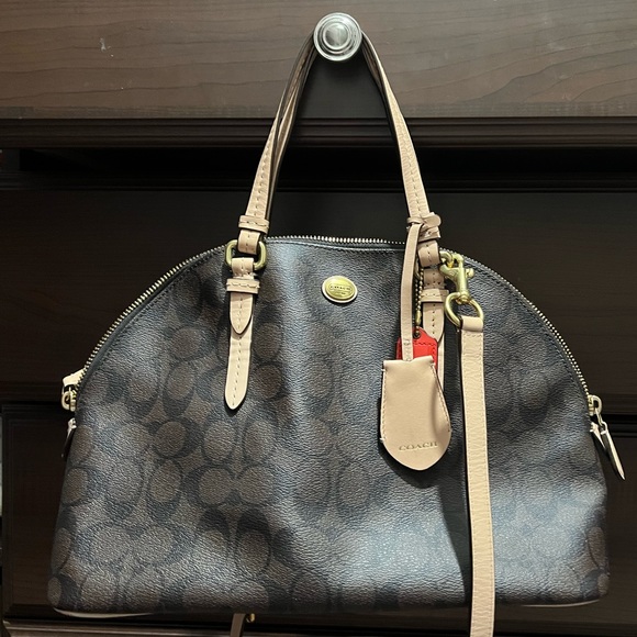 Coach | Bags | Coach F2684 Peyton Signature Cora Domed Satchel | Poshmark